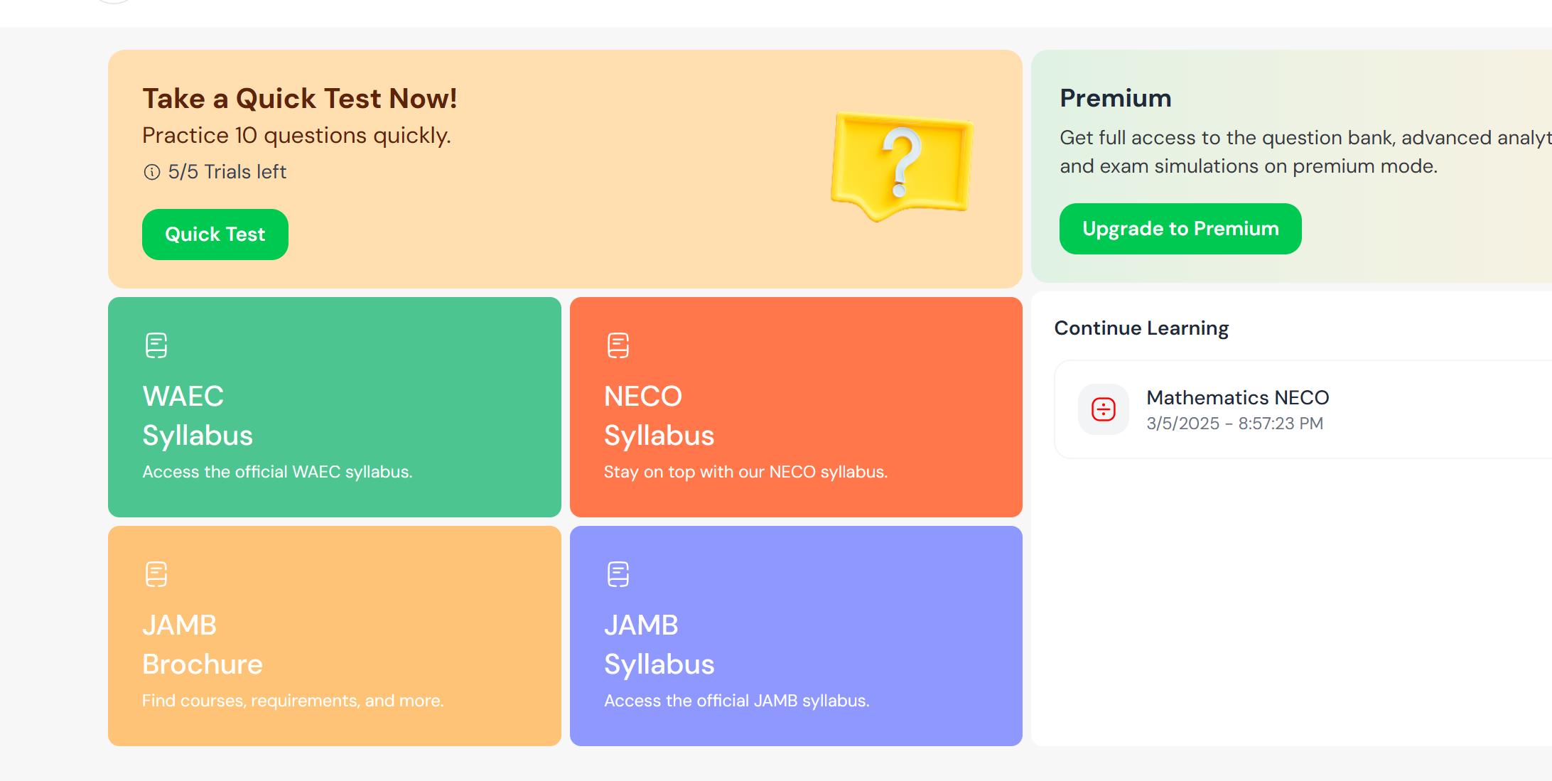 SmartCBT – Smarter Way to Practice for NECO, WAEC & JAMB